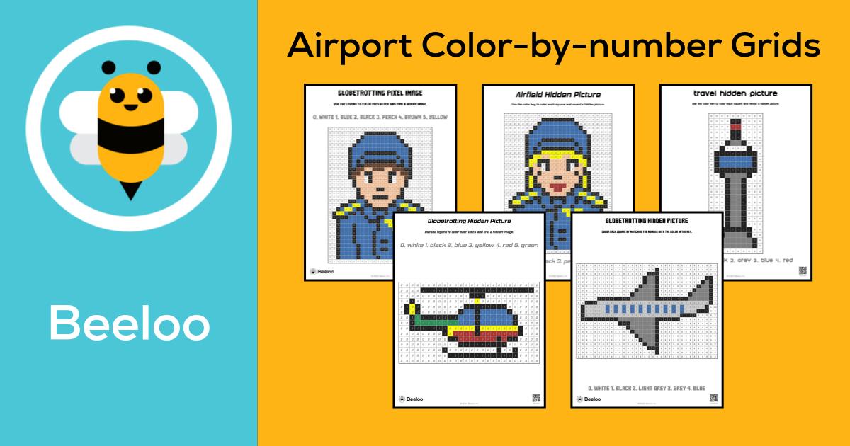 Color-by-number Grids • Beeloo Printable Crafts and Activities for Kids