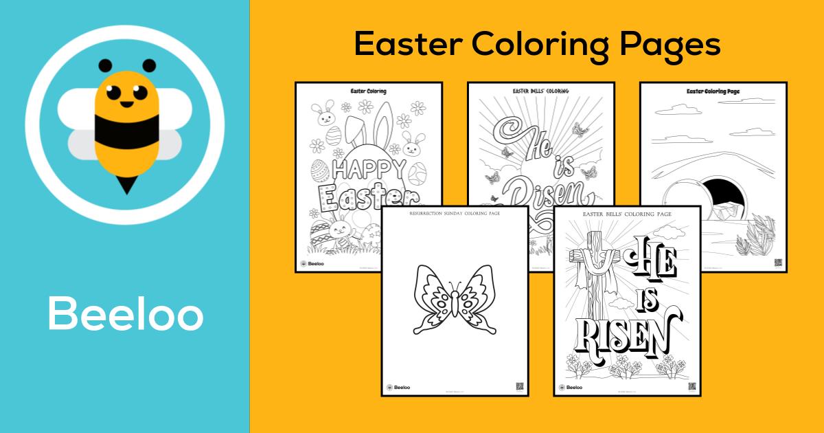 Easter-themed Coloring Pages • Beeloo Printable Crafts and Activities ...