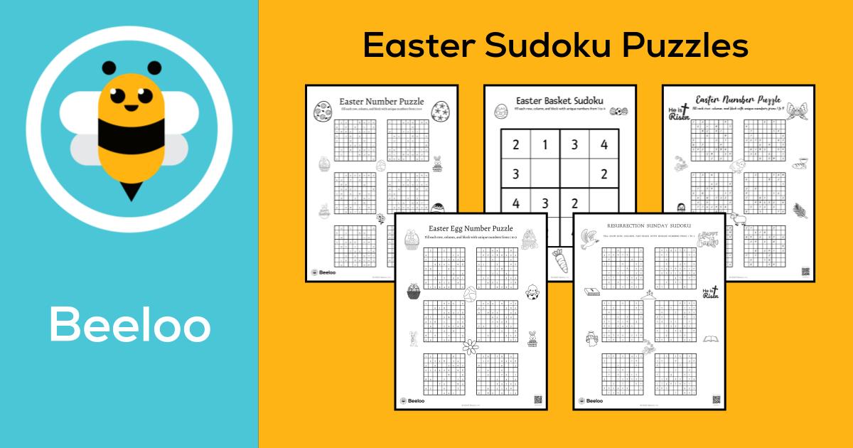 Easter-themed Sudoku Puzzles • Beeloo Printable Crafts and Activities ...
