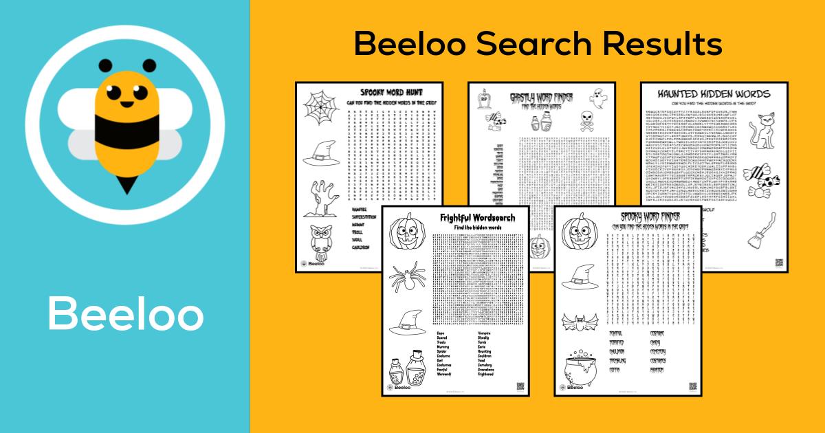 Halloween themed Word Searches Beeloo Printable Crafts And Activities
