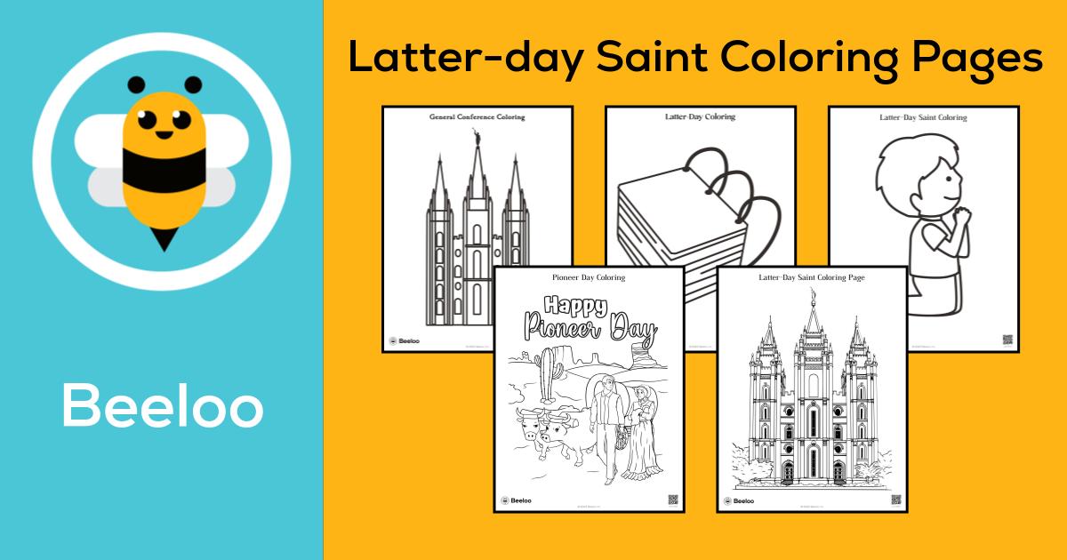 Latter-day Saint-themed Coloring Pages • Beeloo Printable Crafts and ...