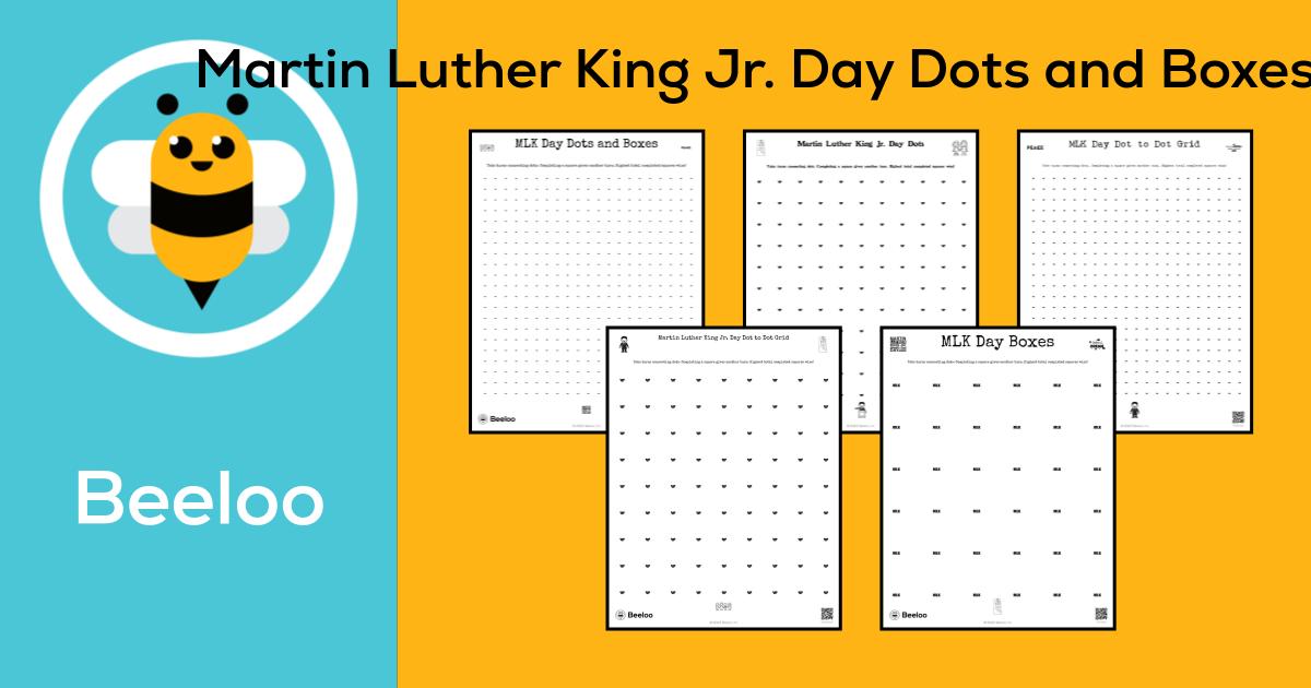 Martin Luther King Jr. Day-themed Dots and Boxes Games • Beeloo ...