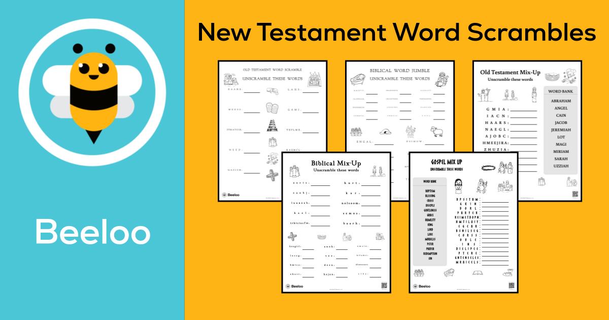 Old Testament-themed Word Scrambles • Beeloo Printable Crafts and ...