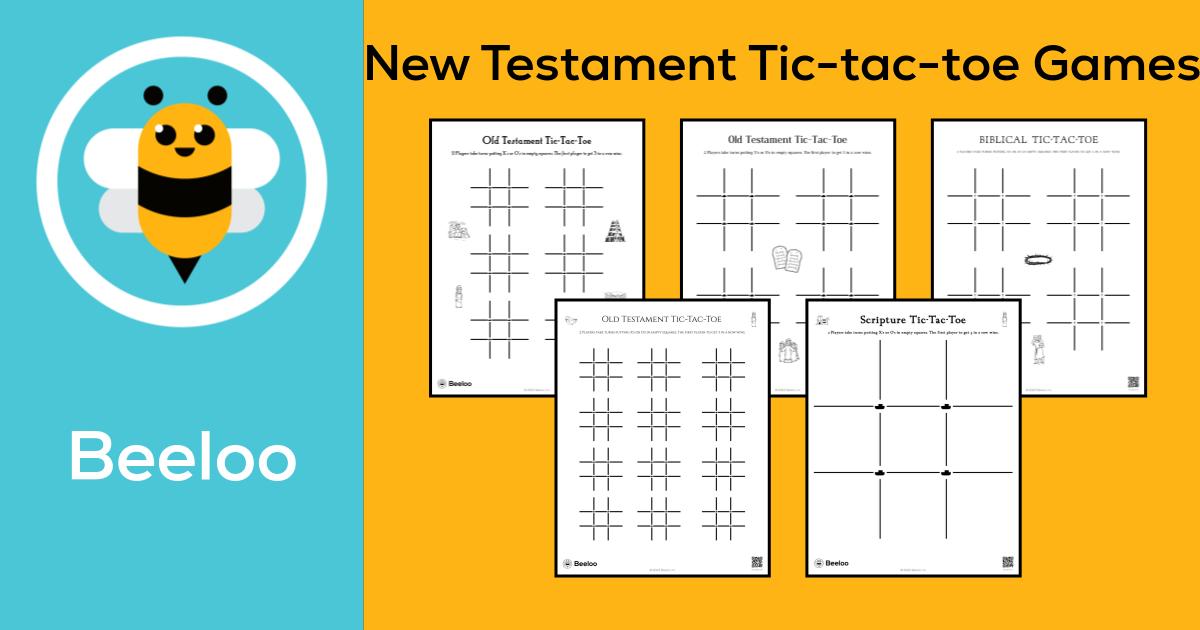 Old Testament-themed Tic-tac-toe Games • Beeloo Printable Crafts and ...