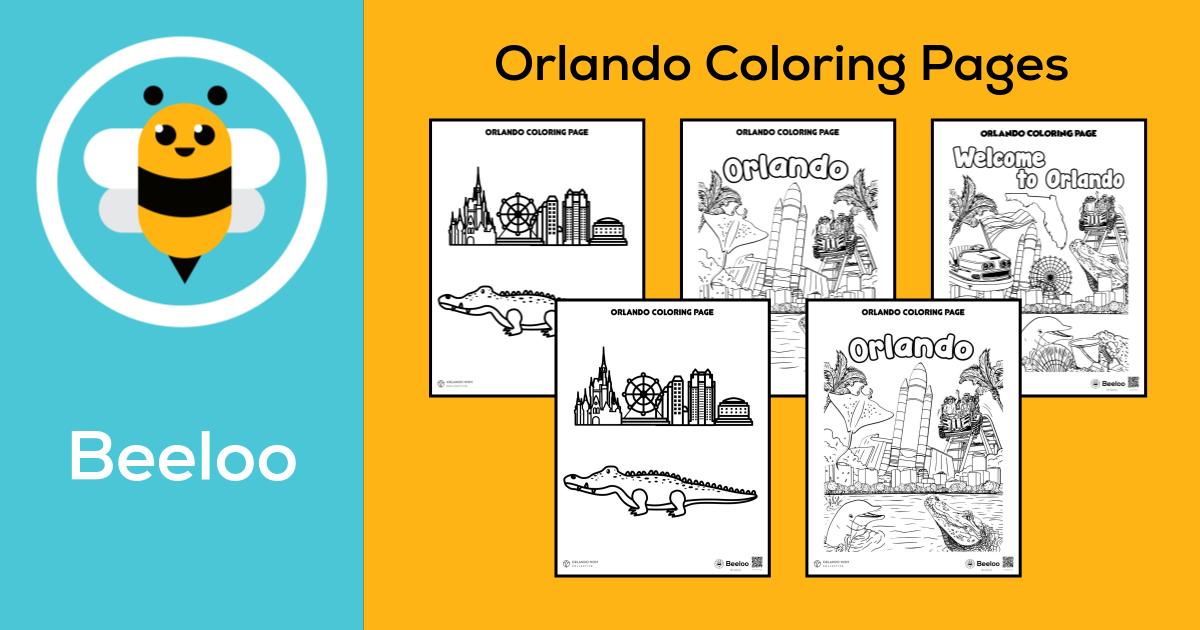 Orlando-themed Coloring Pages • Beeloo Printable Crafts and Activities ...