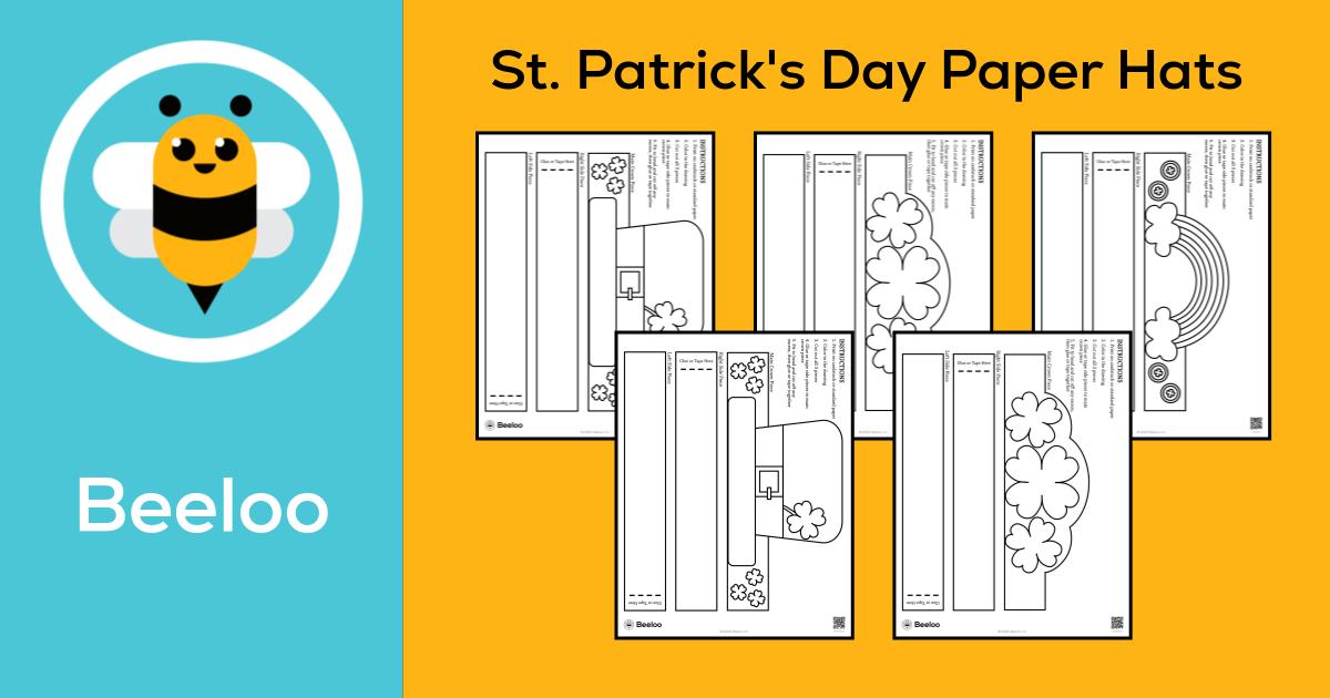 St. Patrick's Day-themed Paper Hats • Beeloo Printable Crafts and ...