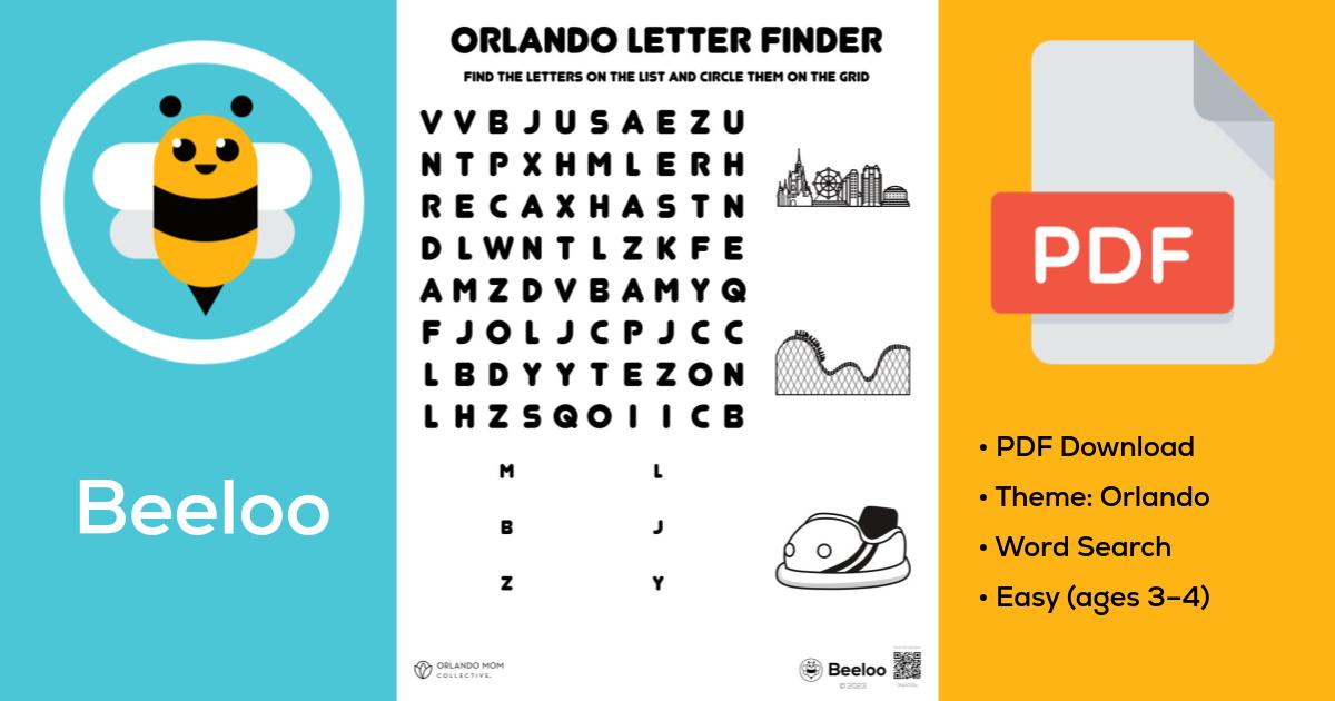 Orlando Letter Finder • Beeloo Printable Crafts and Activities for Kids