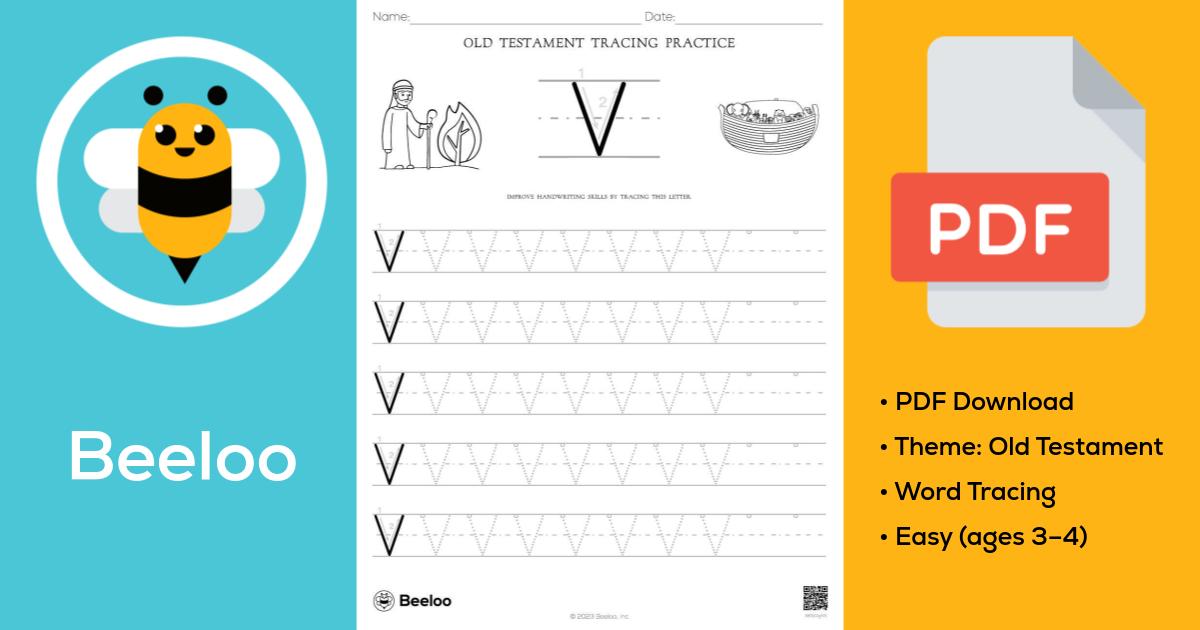 Old Testament Tracing Practice • Beeloo Printable Crafts and Activities ...