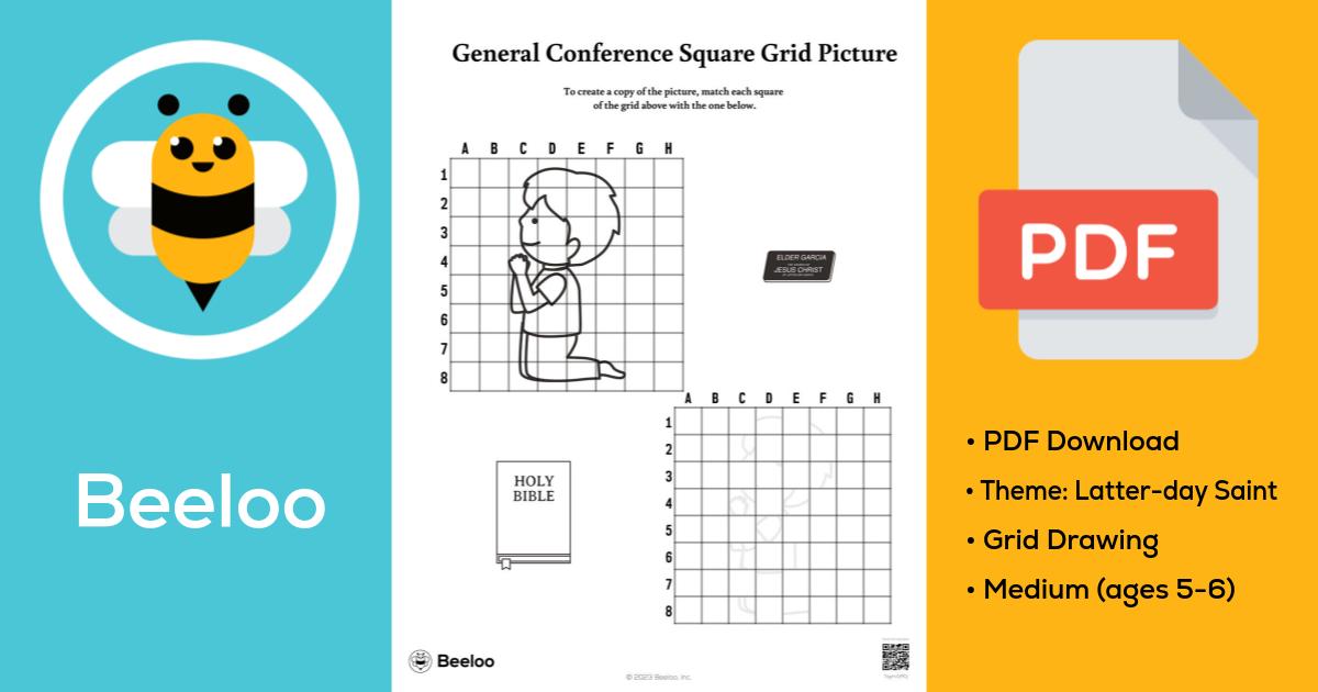 General Conference Square Grid Picture • Beeloo Printable Crafts and ...