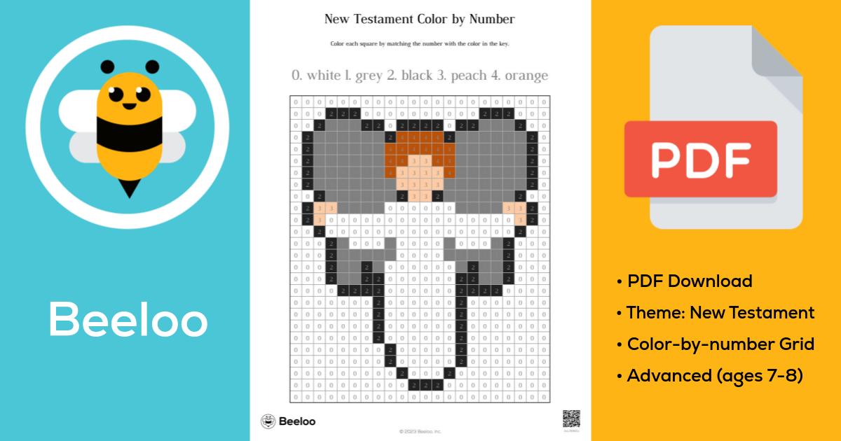 New Testament Color by Number • Beeloo Printable Crafts and Activities ...