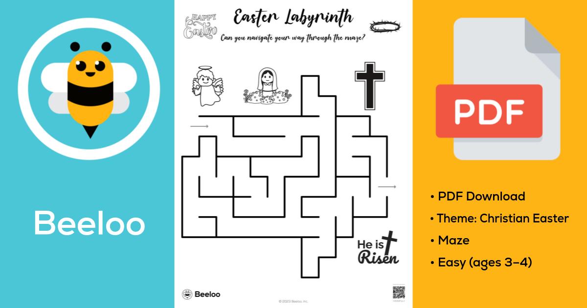 Easter Labyrinth • Beeloo Printable Crafts and Activities for Kids