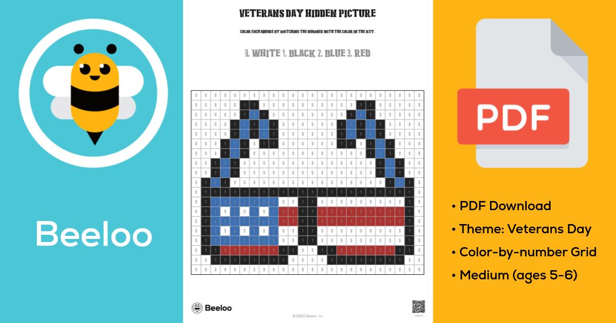 Veterans Day Hidden Picture • Beeloo Printable Crafts and Activities ...