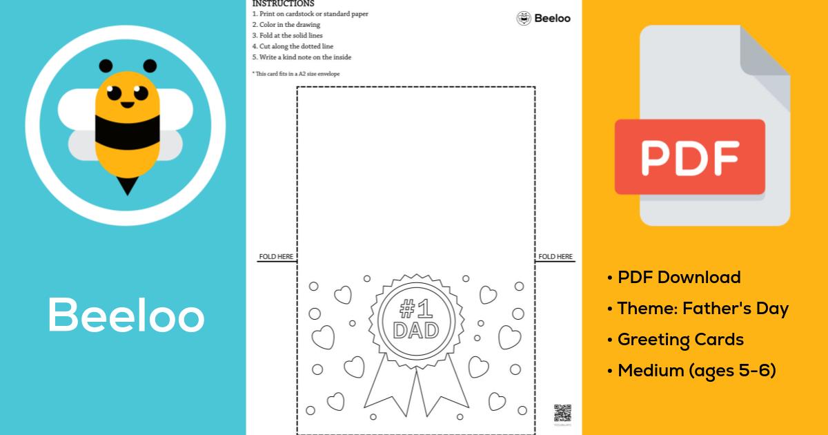 Father's Day Card • Beeloo Printable Crafts and Activities for Kids