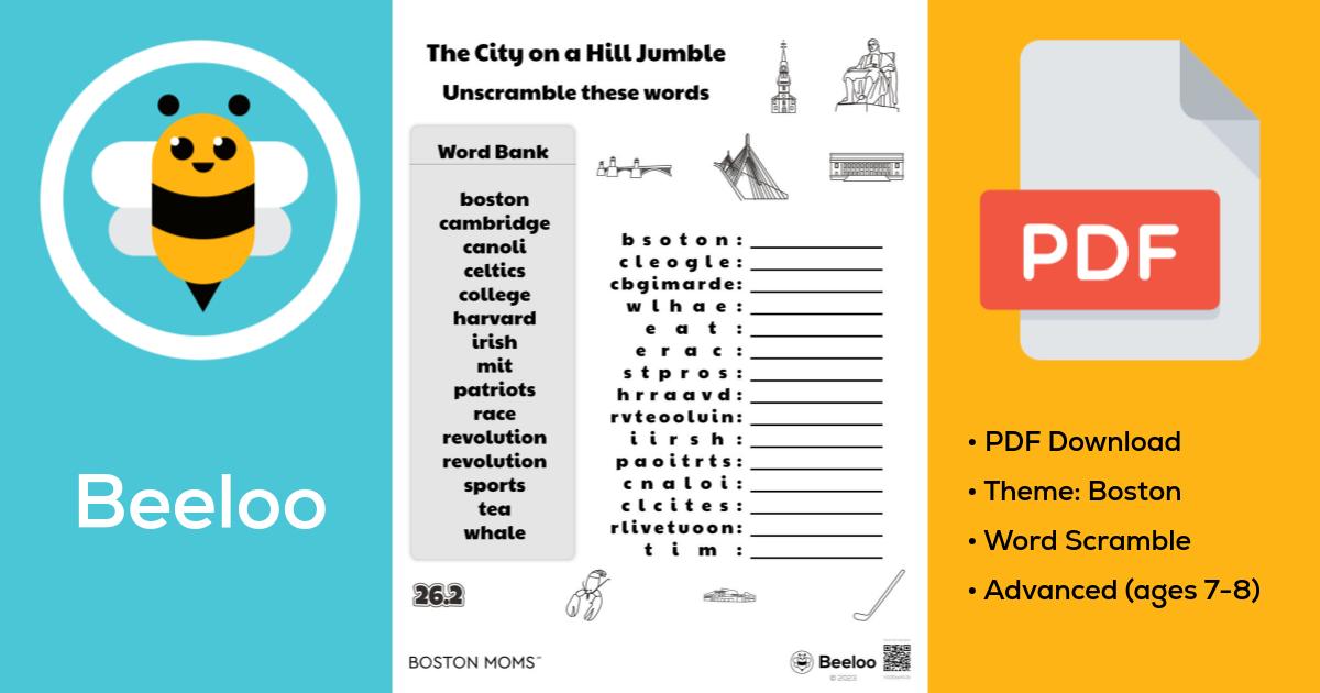 The City on a Hill Jumble • Beeloo Printable Crafts and Activities for Kids