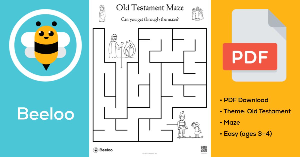 Old Testament Maze • Beeloo Printable Crafts for Kids (QD6oM1MjZ) Old Testament Maze • Beeloo Printable Crafts for Kids (QD6oM1MjZ)