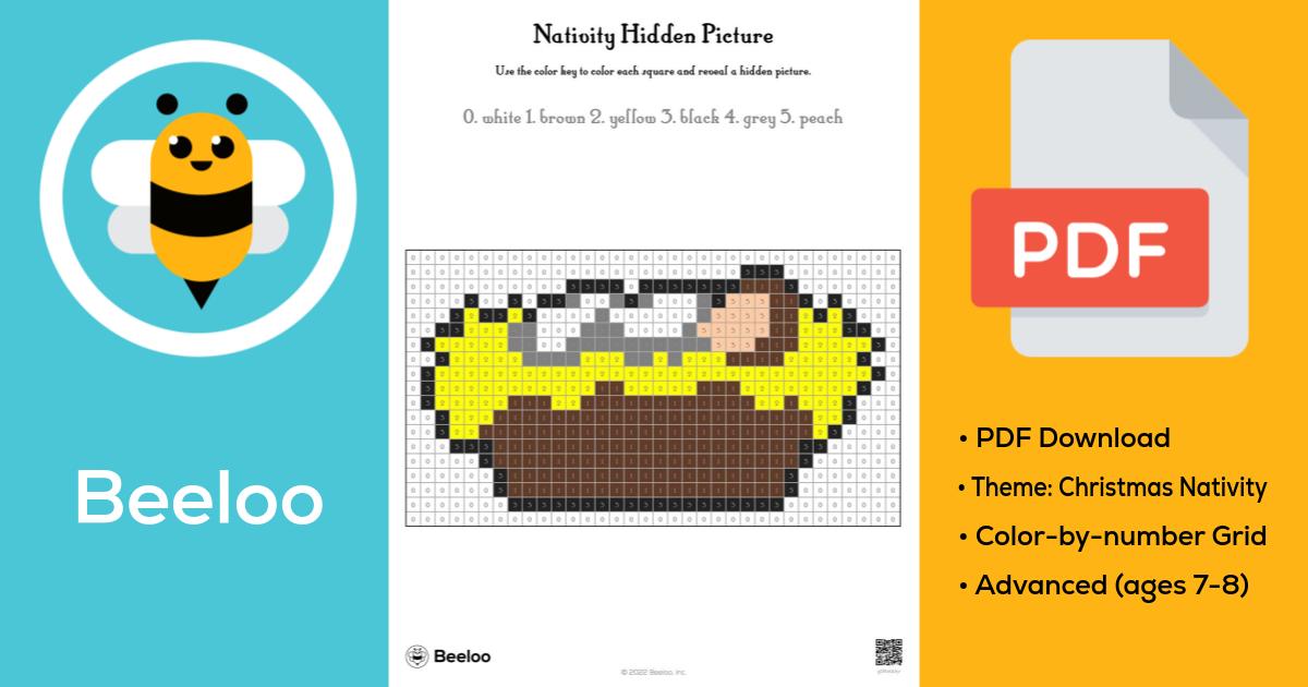 Nativity Hidden Picture • Beeloo Printable Crafts and Activities for Kids