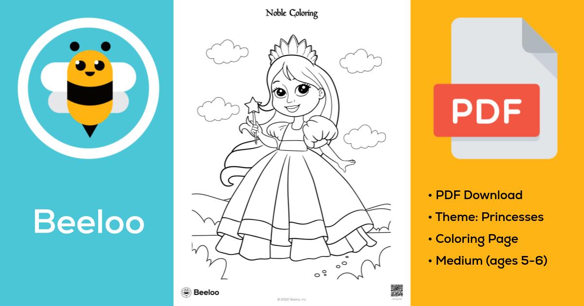 Noble Coloring • Beeloo Printable Crafts and Activities for Kids