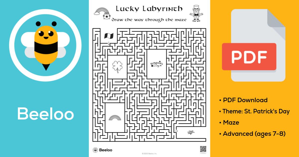 Lucky Labyrinth • Beeloo Printable Crafts and Activities for Kids