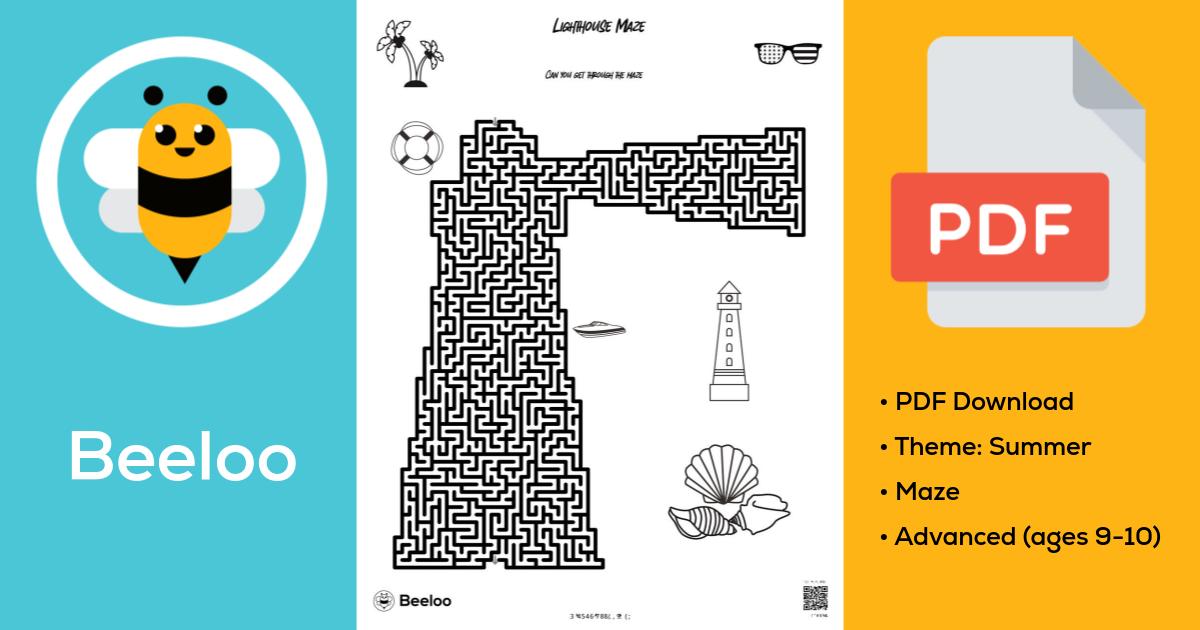 Lighthouse Maze • Beeloo Printable Crafts and Activities for Kids
