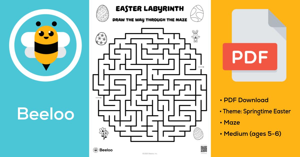 Easter Labyrinth • Beeloo Printable Crafts and Activities for Kids