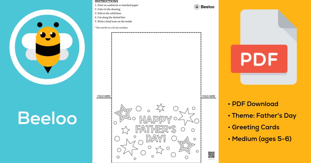 Father's Day Card • Beeloo Printable Crafts and Activities for Kids