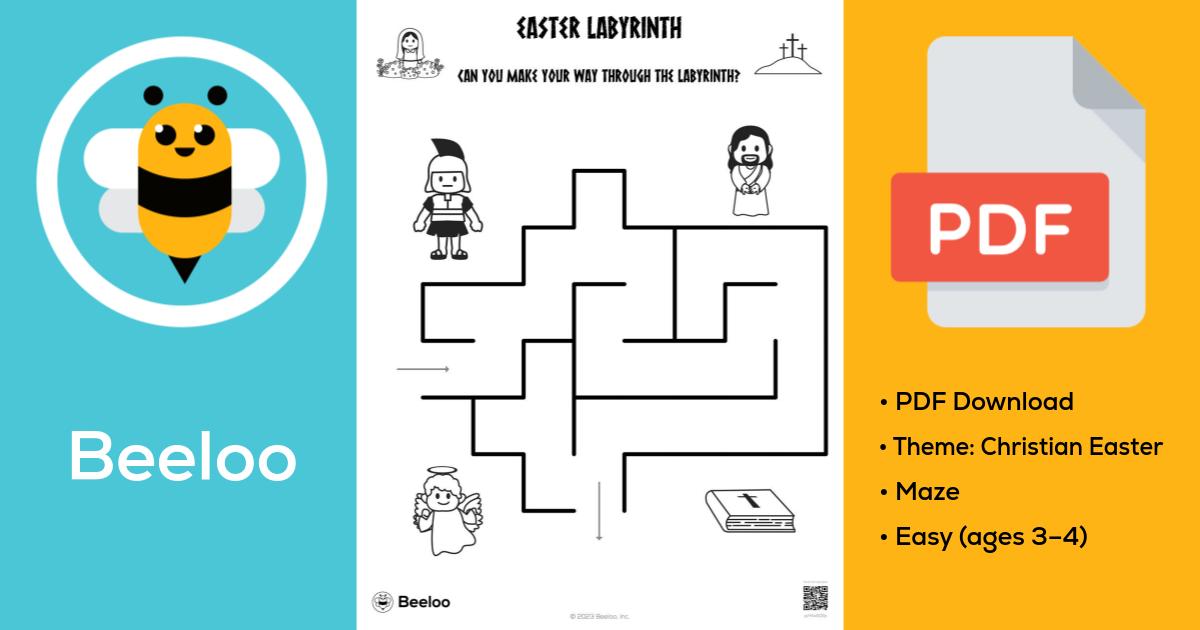 Easter Labyrinth • Beeloo Printable Crafts and Activities for Kids