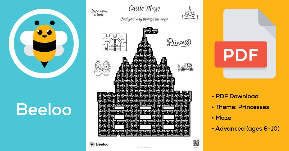 Castle Maze • Beeloo Printable Crafts and Activities for Kids