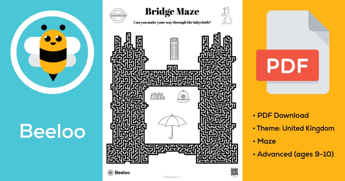 Bridge Maze • Beeloo Printable Crafts and Activities for Kids