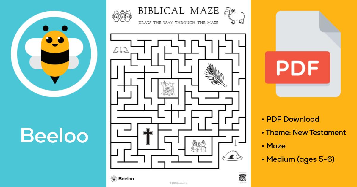 Biblical Maze • Beeloo Printable Crafts and Activities for Kids
