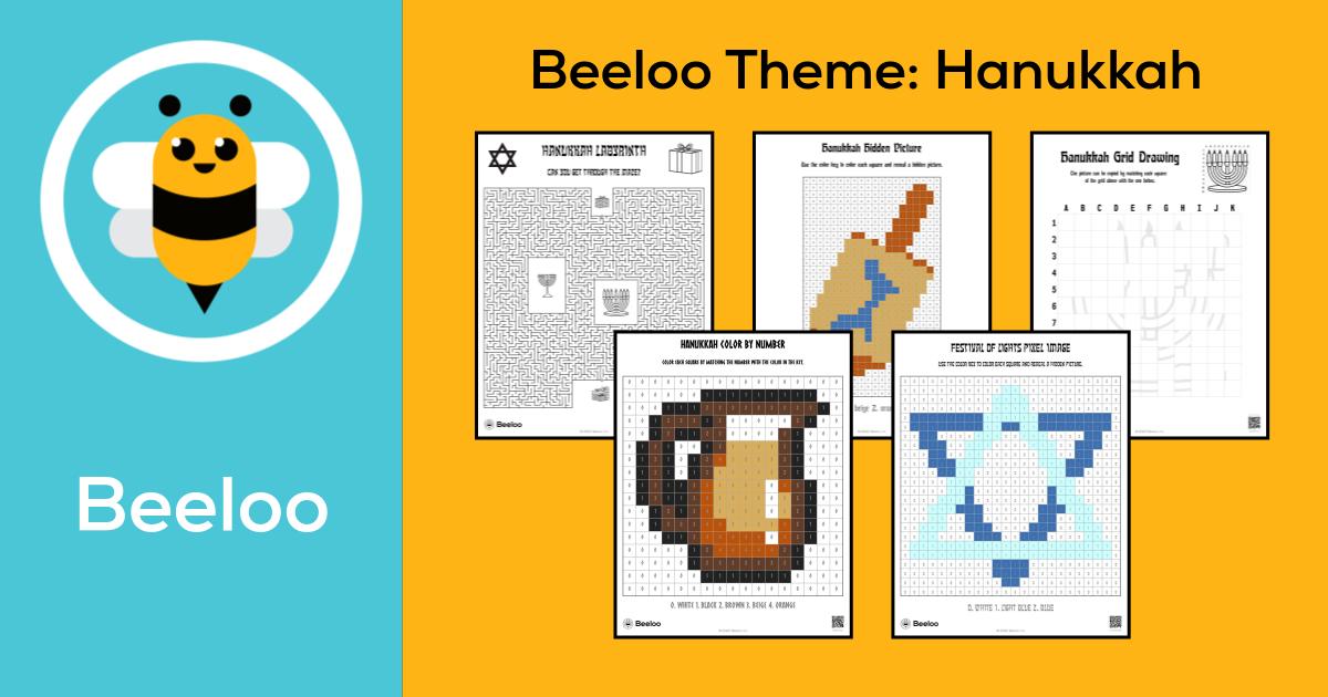 Hanukkah-themed Printables • Beeloo Printable Crafts and Activities for ...