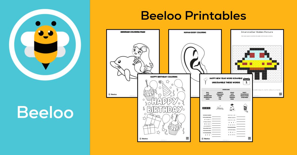 Beeloo Themes • Beeloo Printable Crafts and Activities for Kids