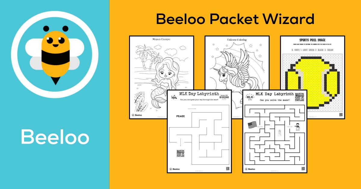 Beeloo Packet Wizard • Beeloo Printable Crafts and Activities for Kids
